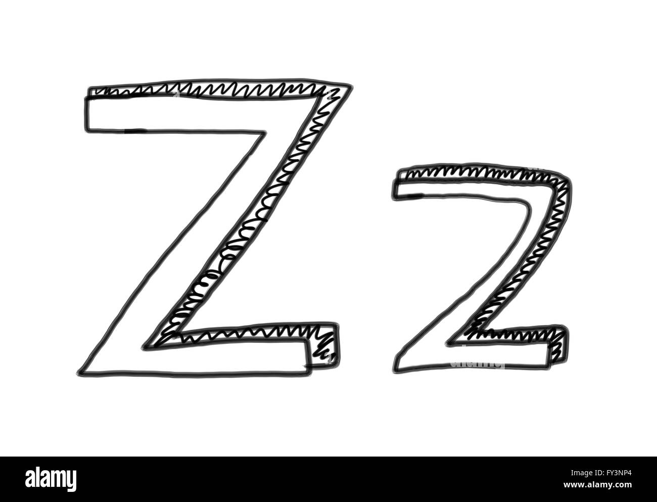 Neue Zeichnung von Alphabet Logo Symbol Zeichen Z in Design-Elemente ...