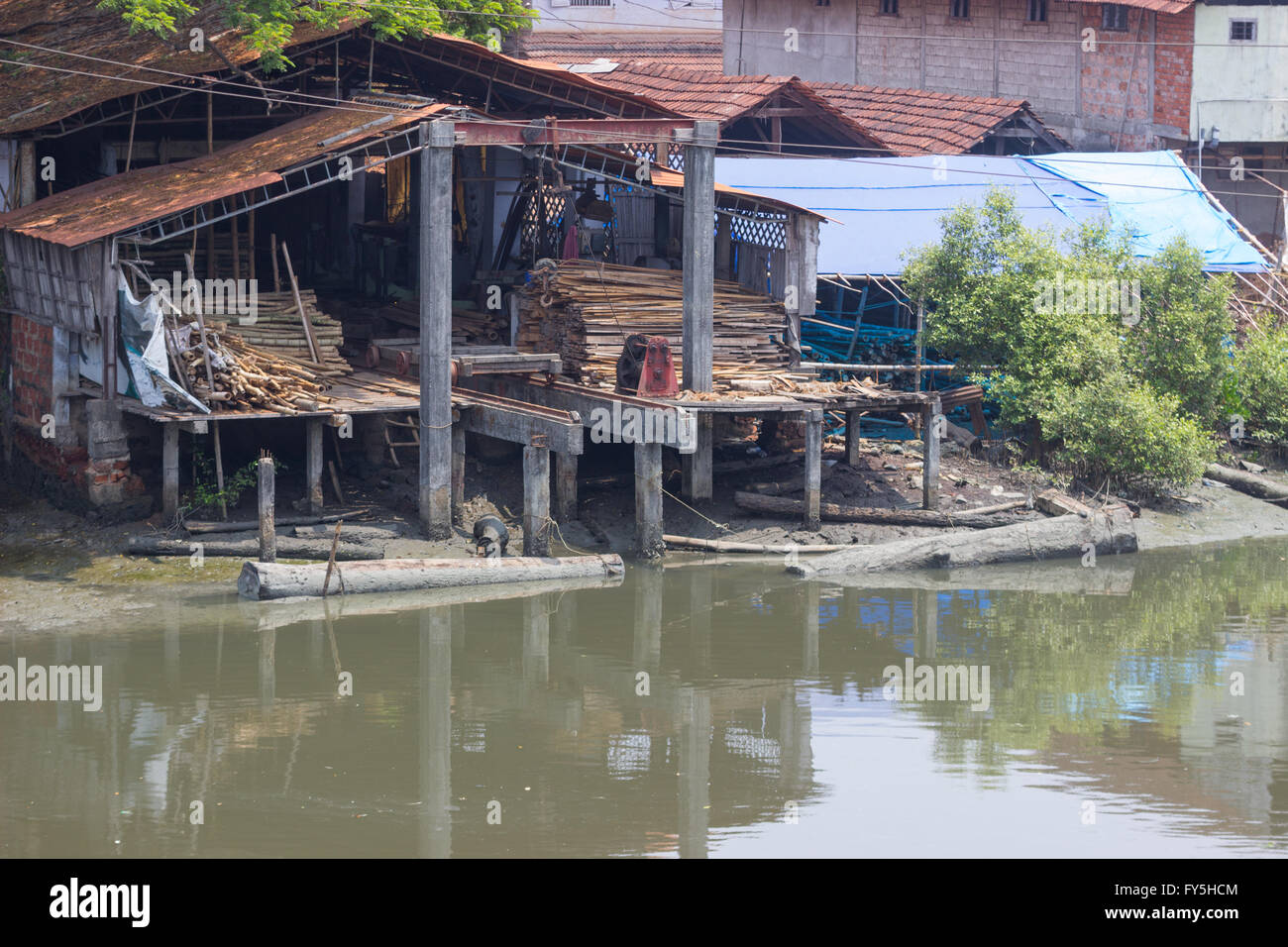 Kallayi River (Puzha) in Kerala Stockfotografie - Alamy