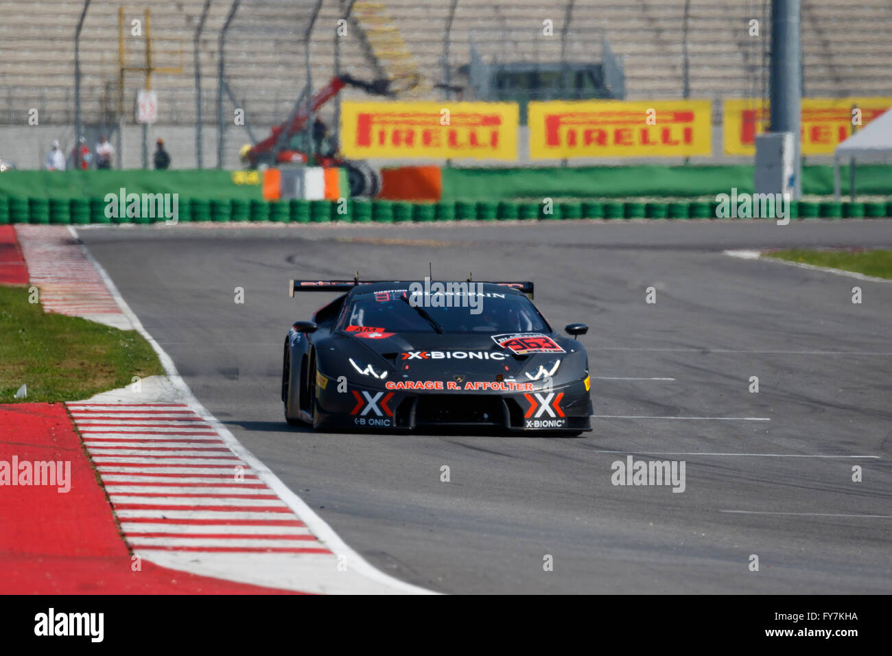 Misano Adriatico, Italien - 10. April 2016: Lamborghini Huracan GT3 von ...