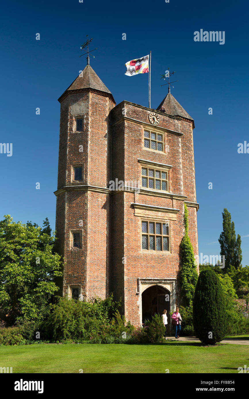 Elizabethan Turm, Sissinghurst Castle, Kent, UK gebaut in den 1530er Jahren von Sir Richard ...