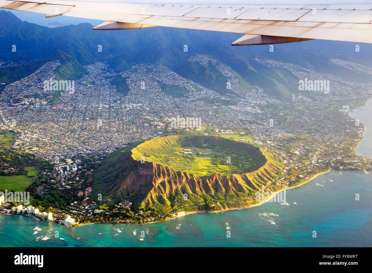 USA, Hawaii, Honolulu, Waikiki, Vulkan Diamond Head Stockfotografie - Alamy