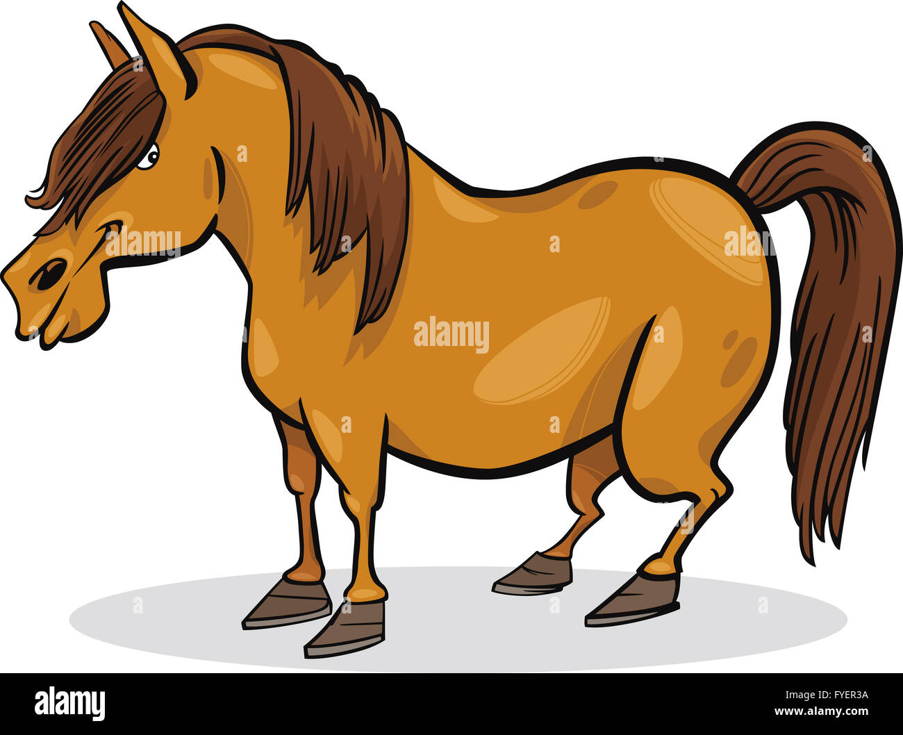 Cartoon Pony Pferd Stockfotografie - Alamy