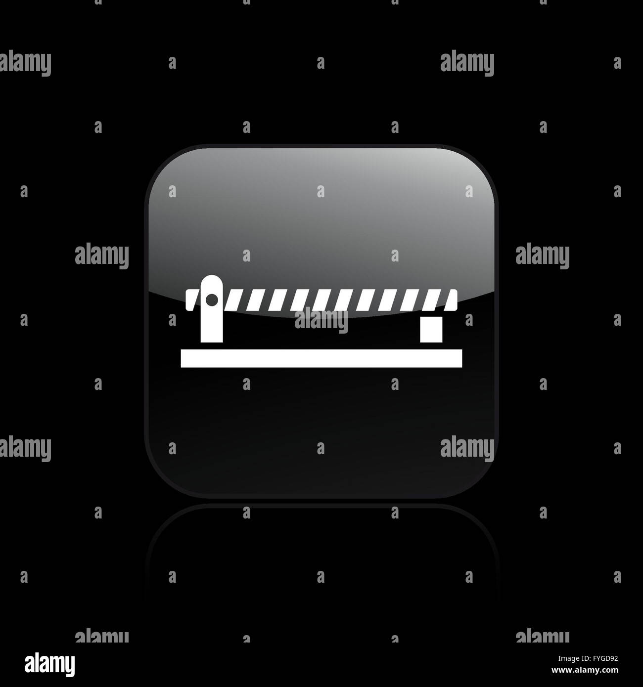 Vektor-Illustration der einzelnen Grenze Symbol Stockfotografie - Alamy