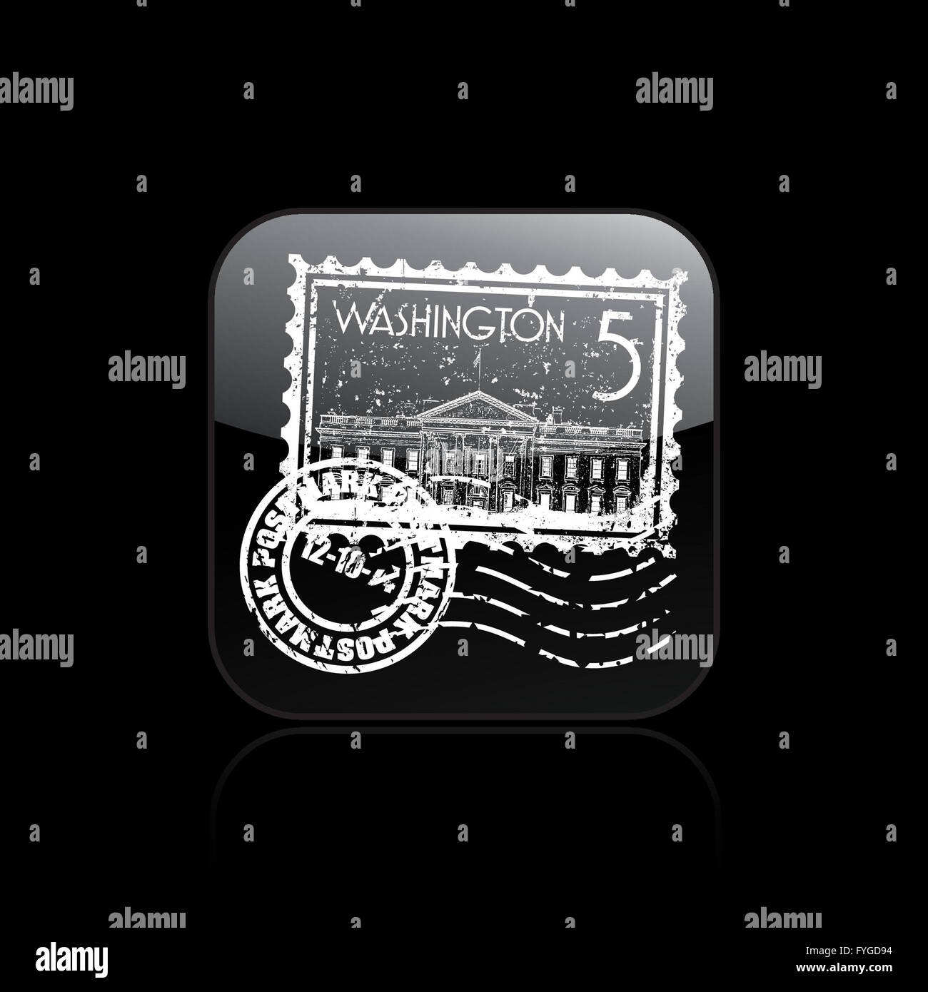 Vektor-Illustration der einzelnen USA-Symbol Stockfotografie - Alamy