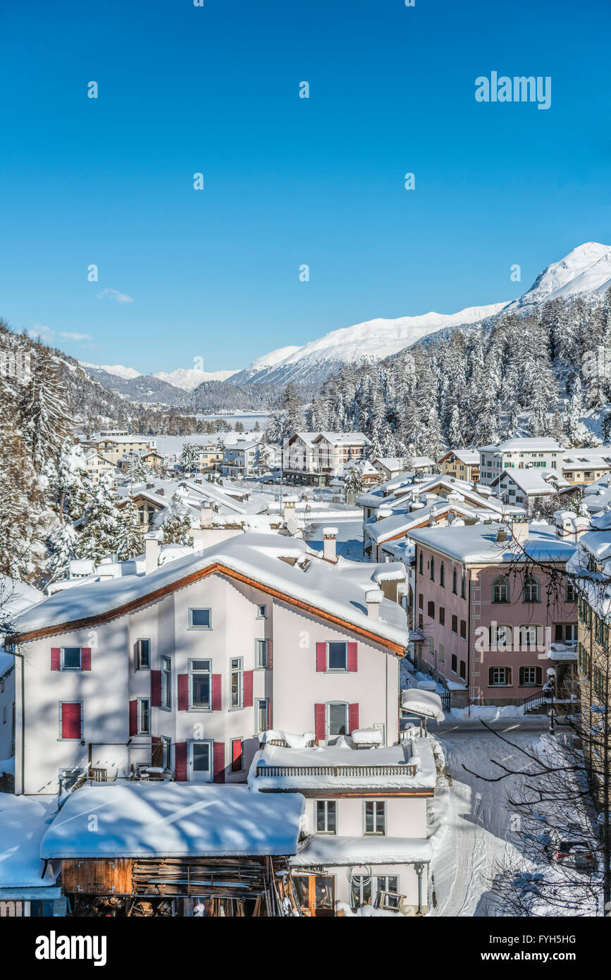 Switzerland engadine sils maria winter landscape -Fotos und ...
