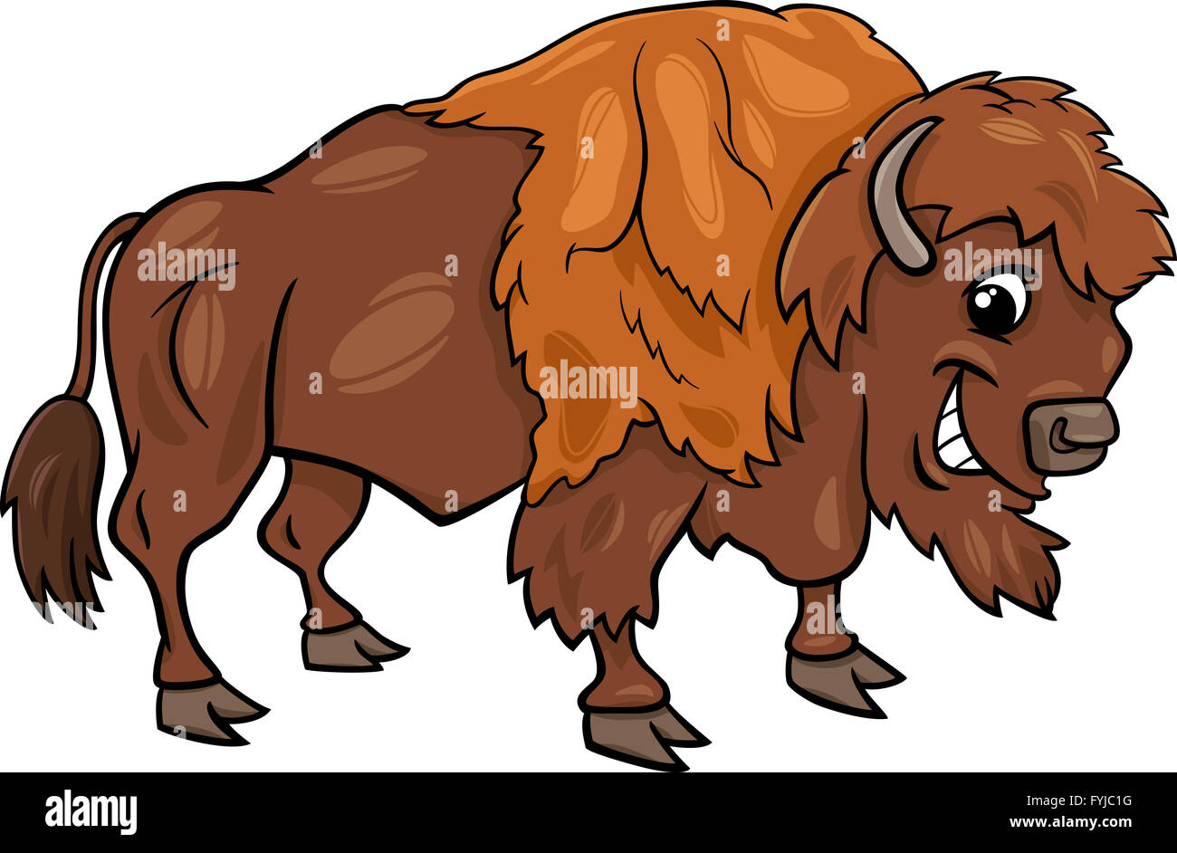 Cartoon bison -Fotos und -Bildmaterial in hoher Auflösung – Alamy