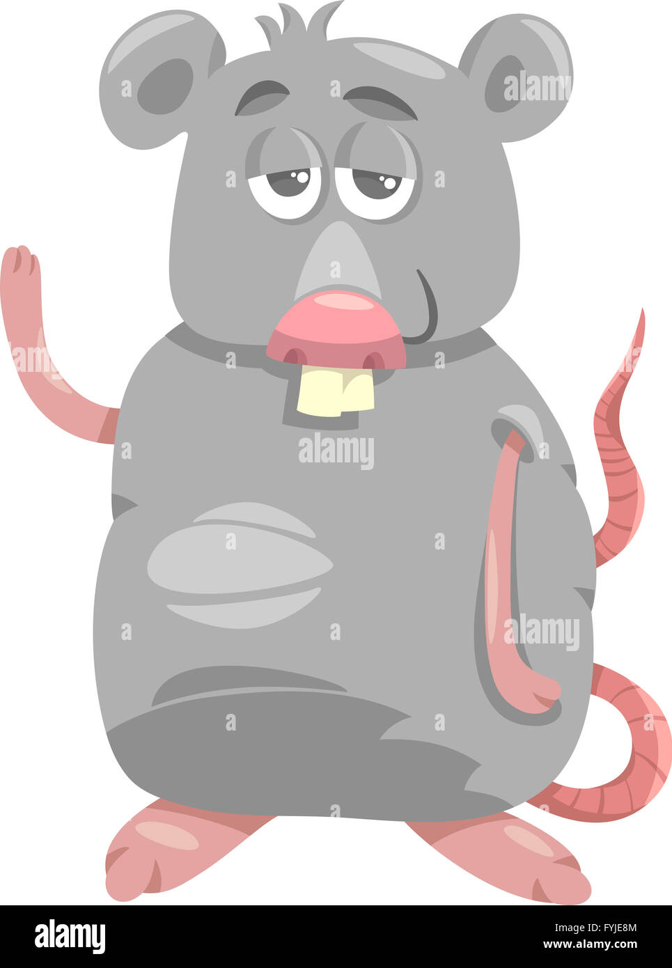 lustige Ratte Cartoon illustration Stockfotografie - Alamy