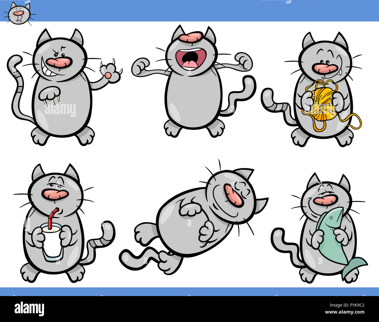 Cat Claws Cartoon Illustration Stockfotos und -bilder Kaufen - Alamy