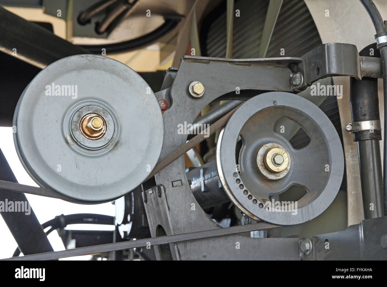 Der neue Motor Traktor. Landmaschinen Stockfotografie - Alamy