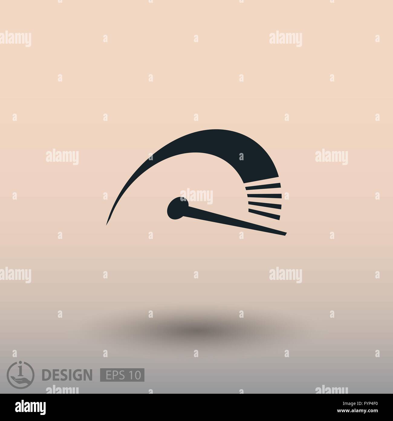 Piktogramm des Tachos. Vektorgrafik für Design-Konzept. EPS-10 Stock ...