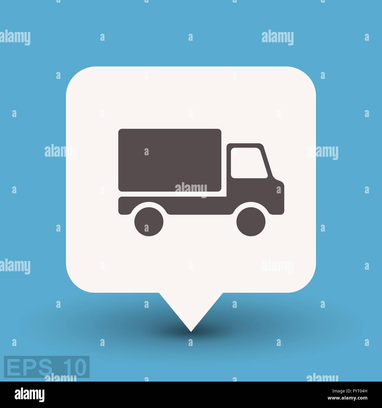 Piktogramm LKW. Vektorgrafik für Design-Konzept. EPS-10 Stock ...