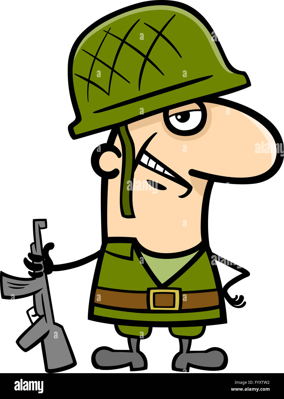 Cartoon Soldier Stockfotos und -bilder Kaufen - Alamy