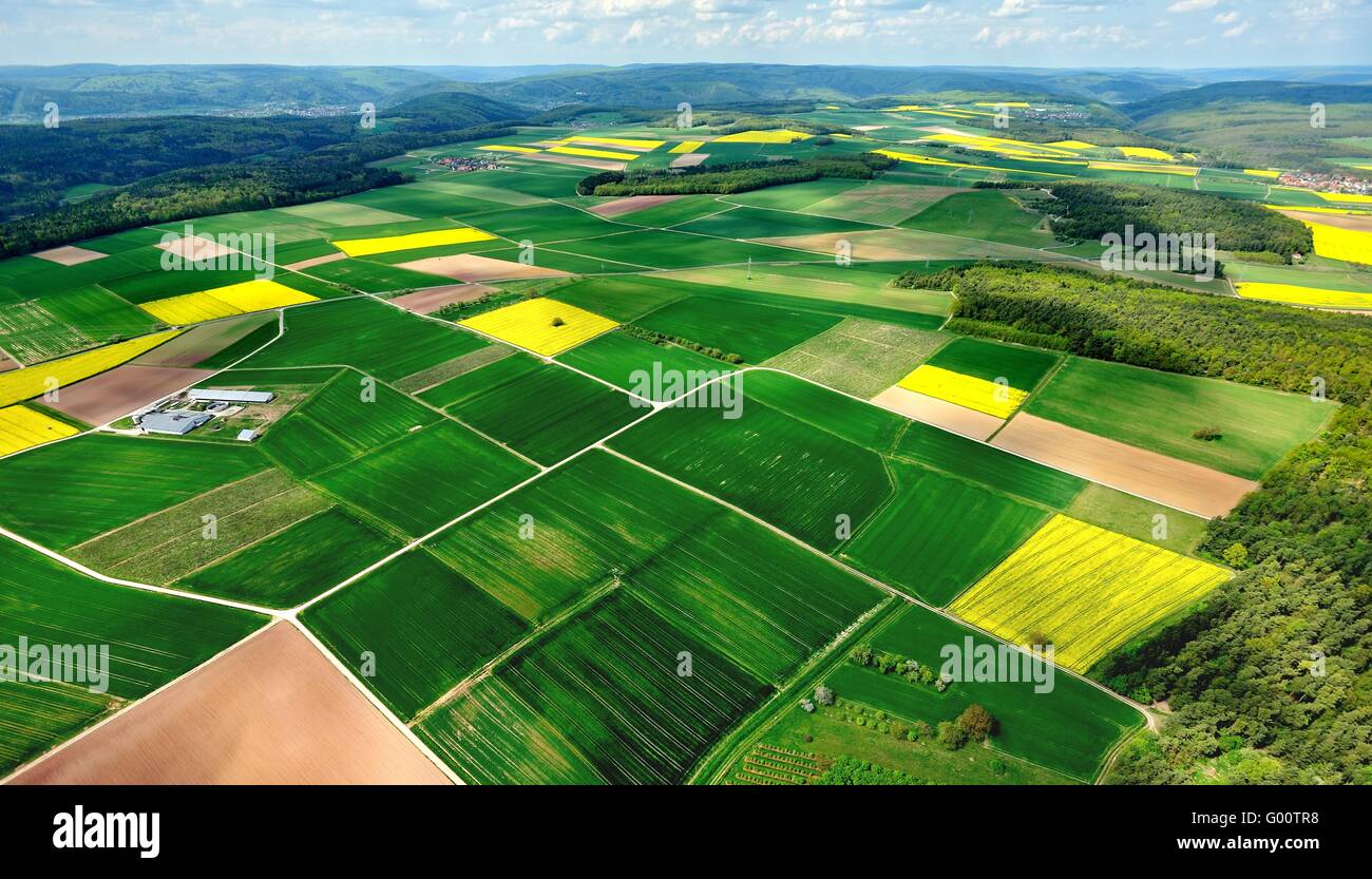 Rapeseed fields aerial -Fotos und -Bildmaterial in hoher Auflösung – Alamy