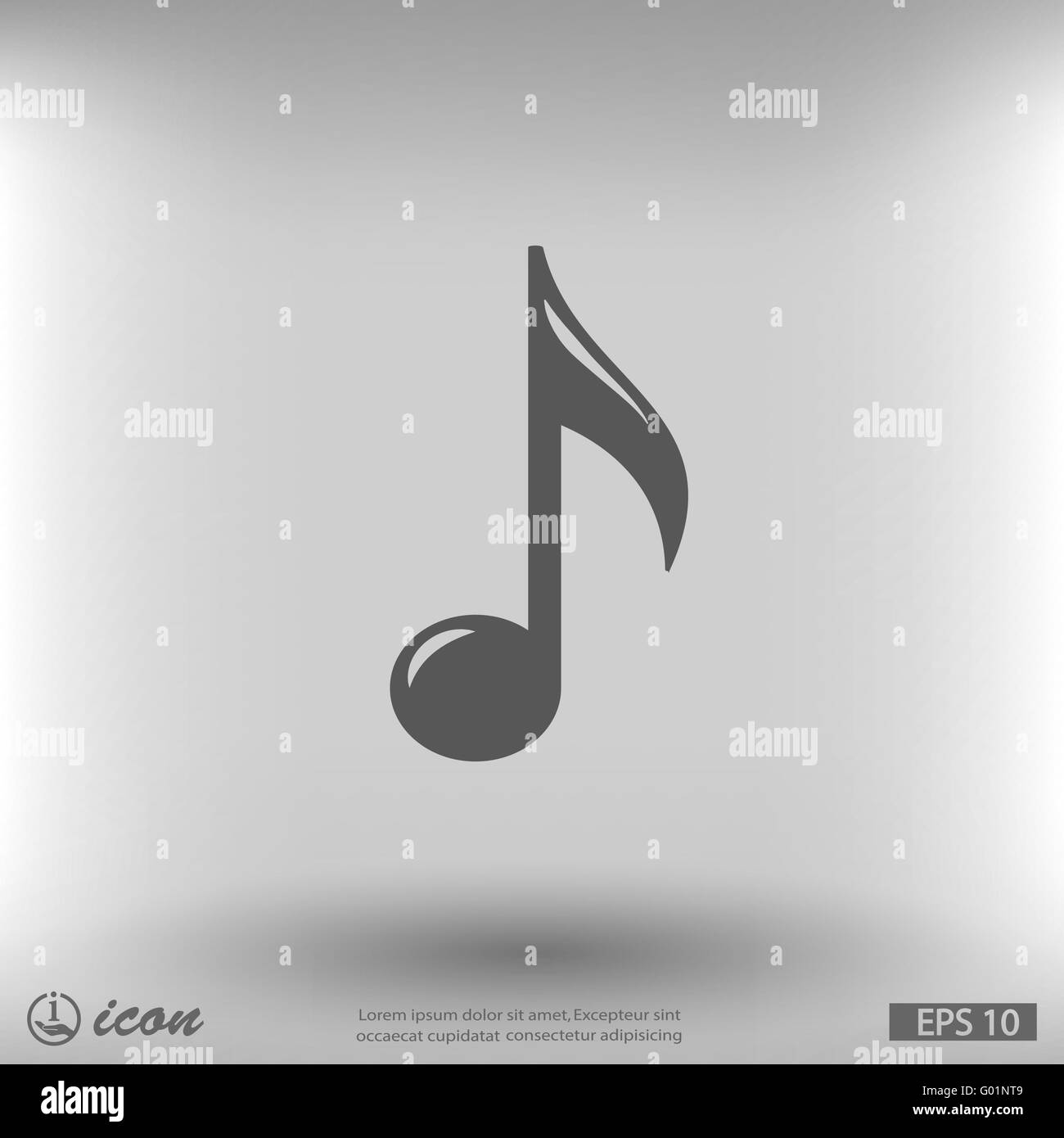 Piktogramm der Musiknote Stock-Vektorgrafik - Alamy