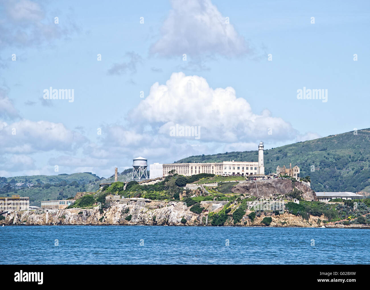 Alcatraz Insel angesehen von Embarcadero Stockfotografie - Alamy