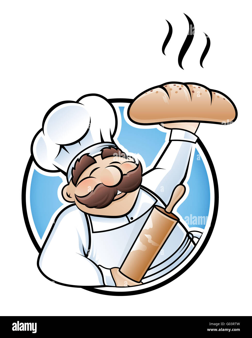Cartoon funny italian chef cartoon Ausgeschnittene Stockfotos und ...