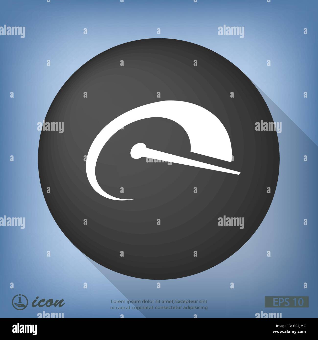 Piktogramm des Tachos Stock-Vektorgrafik - Alamy