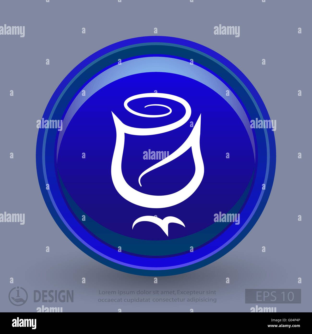 Piktogramm der rose Stock-Vektorgrafik - Alamy