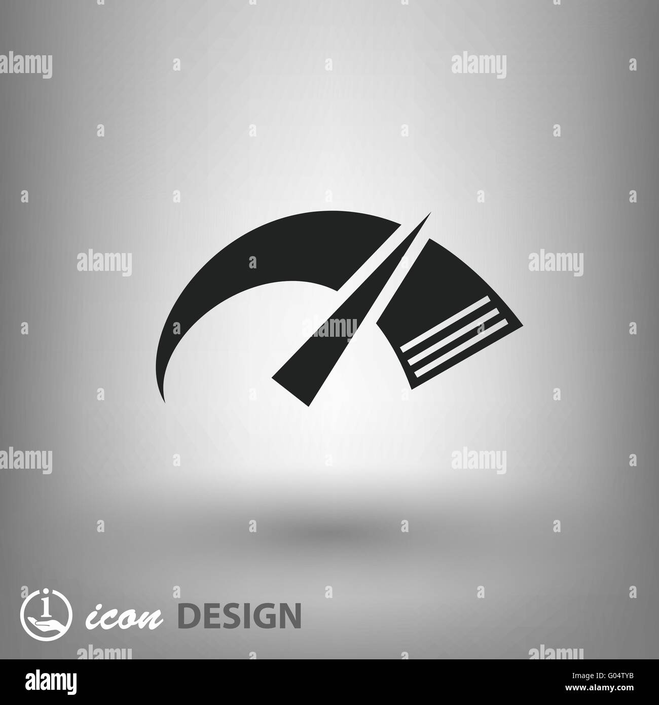 Piktogramm des Tachos Stock-Vektorgrafik - Alamy