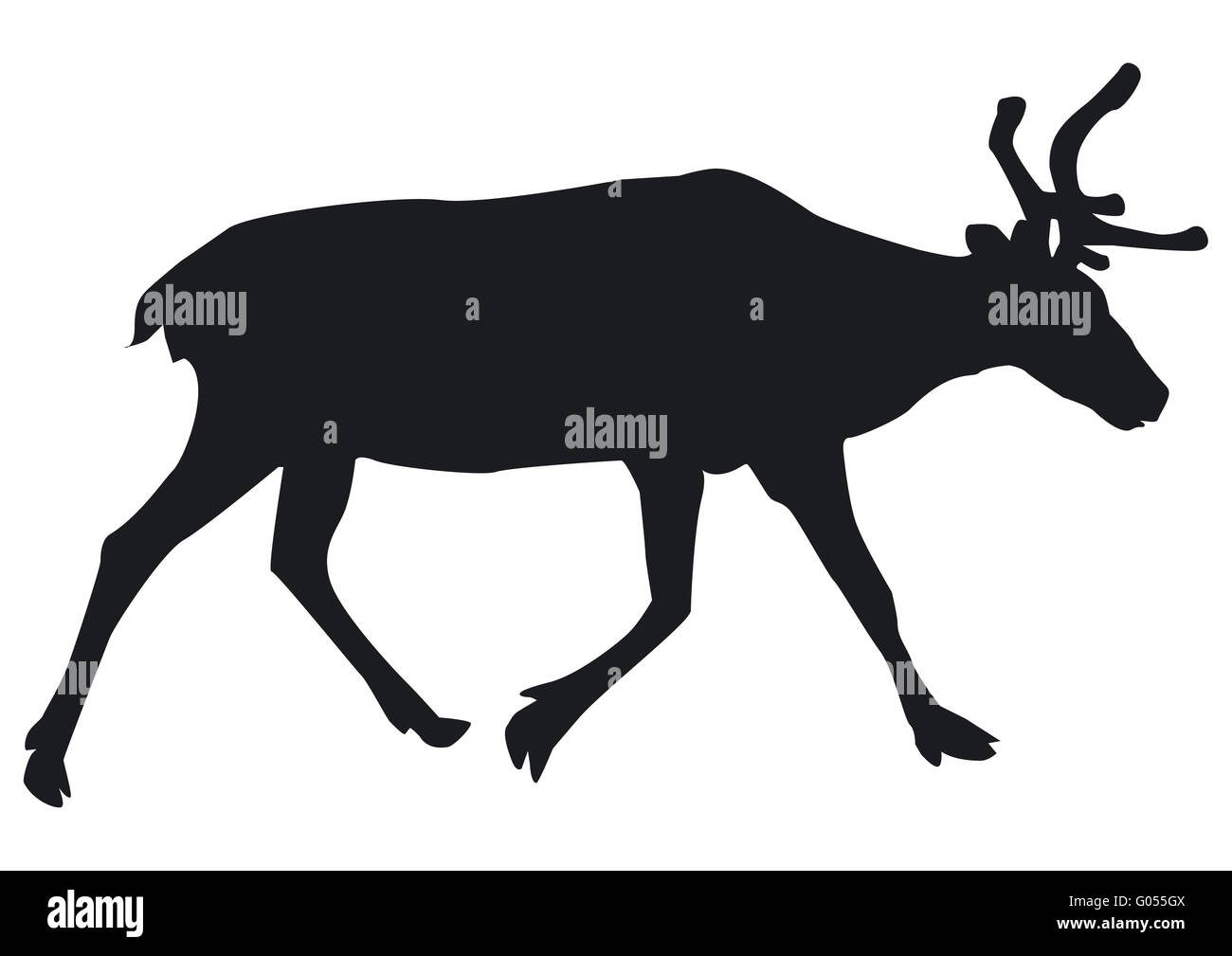 Rentier silhouette -Fotos und -Bildmaterial in hoher Auflösung – Alamy