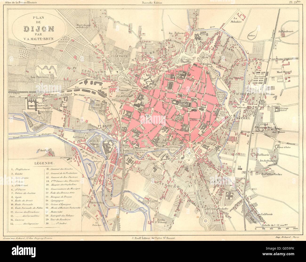 Map dijon france -Fotos und -Bildmaterial in hoher Auflösung – Alamy