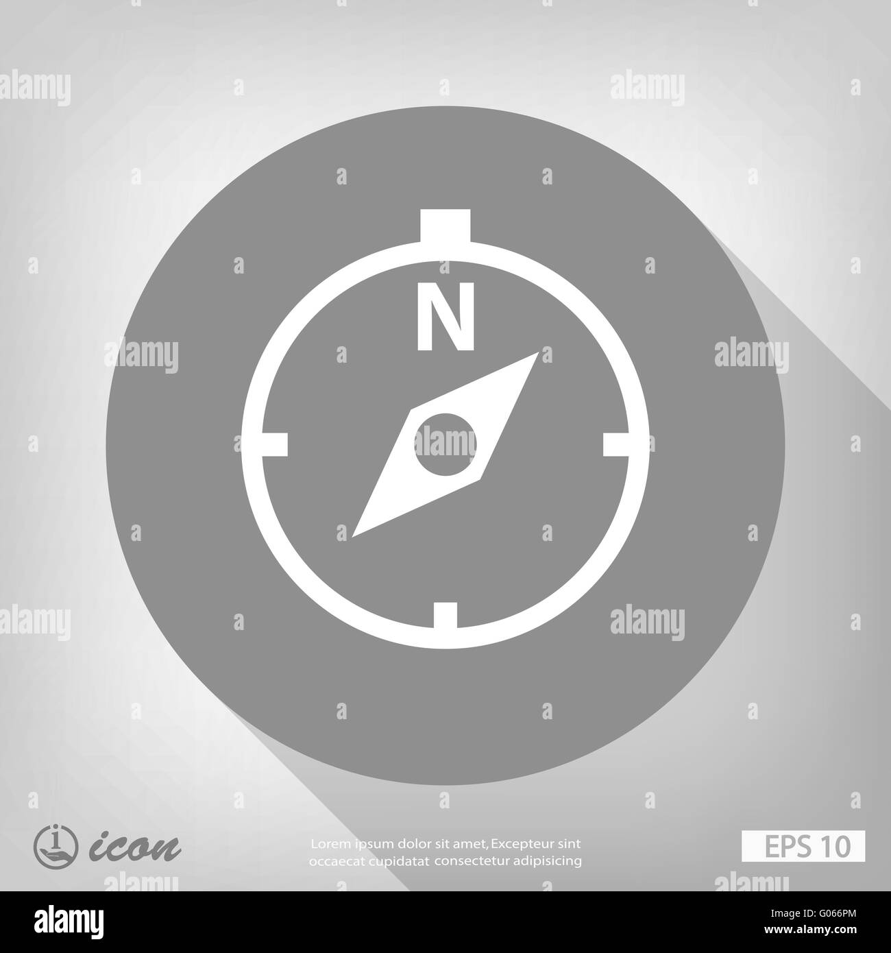 Piktogramm der Kompass Stock-Vektorgrafik - Alamy