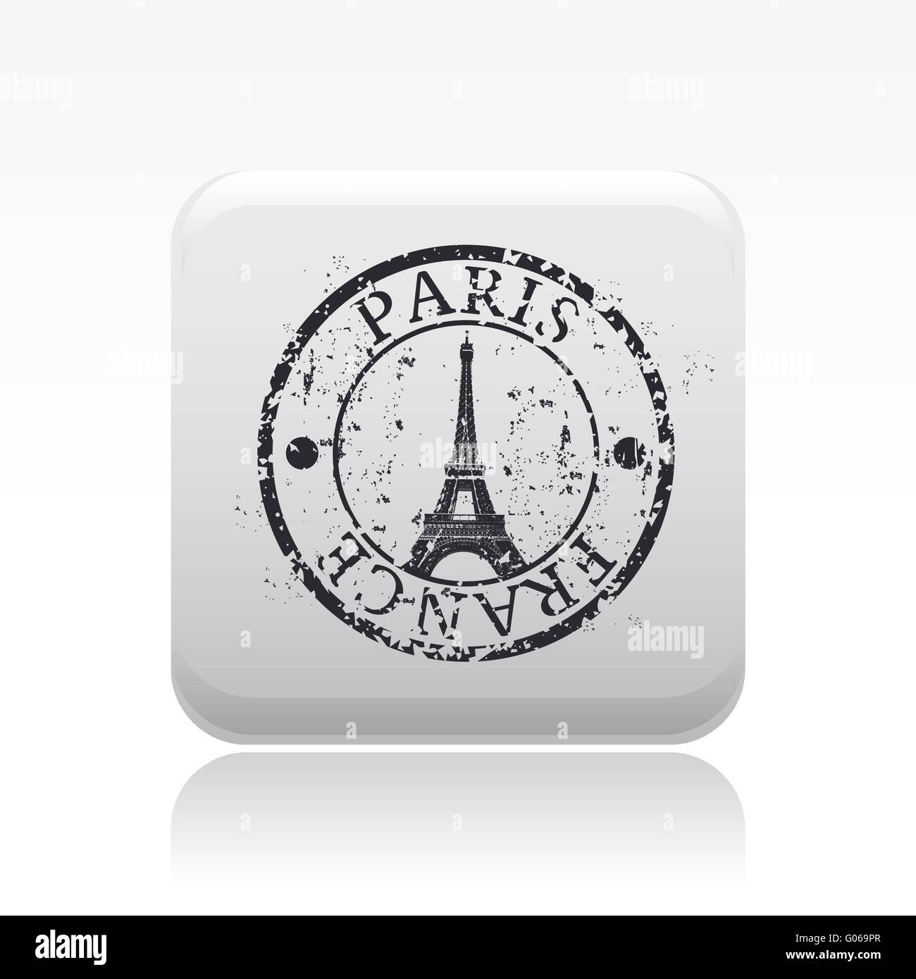 Vektor-Illustration der einzelnen Paris-Symbol Stockfotografie - Alamy