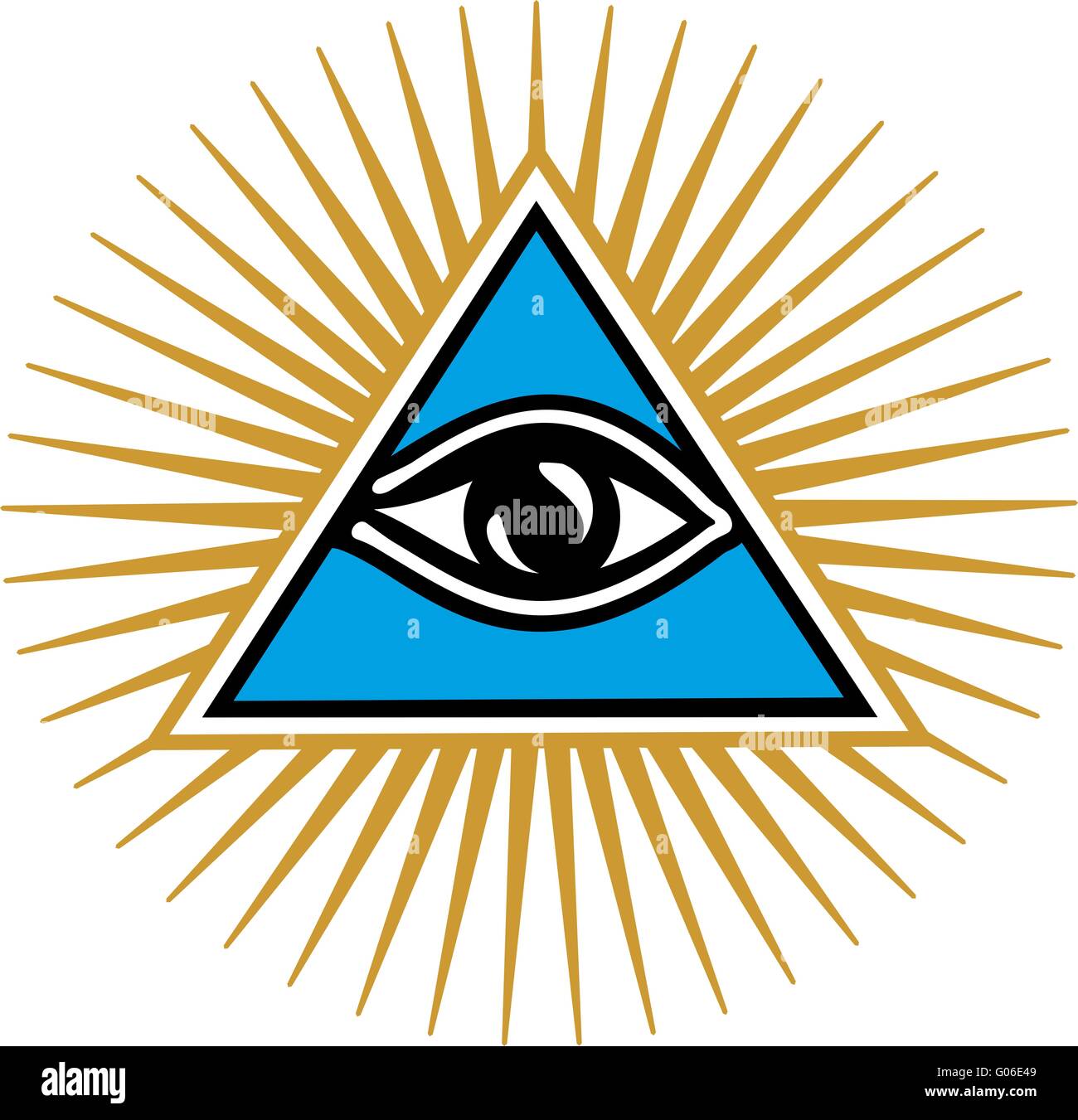 Masonic symbol of eye and pyramid -Fotos und -Bildmaterial in hoher ...