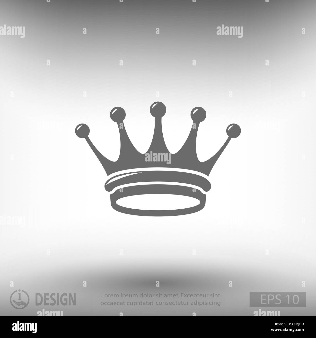 Piktogramm der Krone Stock-Vektorgrafik - Alamy