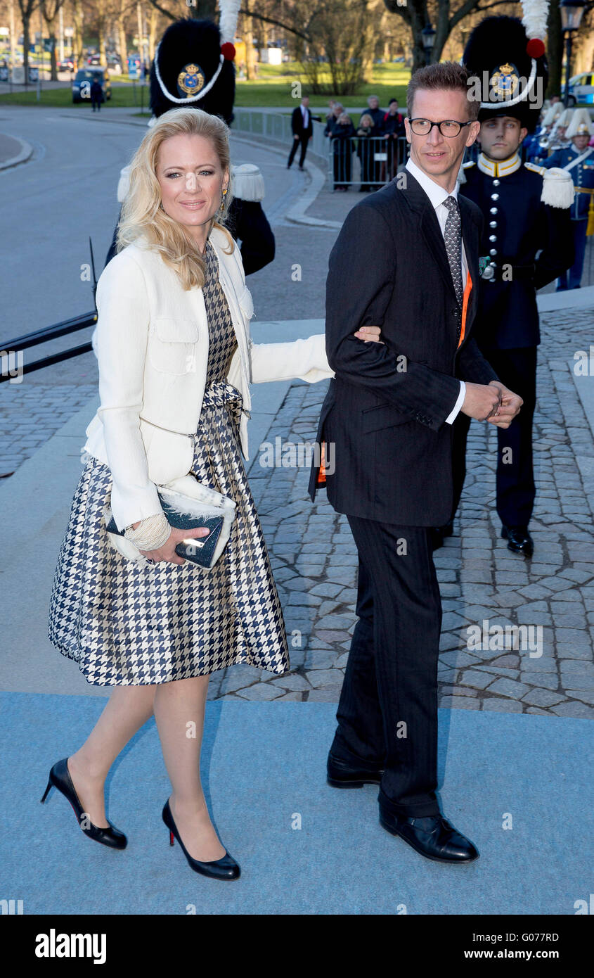 Stockholm, Schweden. 29. April 2016. Prinz Manuel von Bayern und Prinzessin Anna von Bayern ...