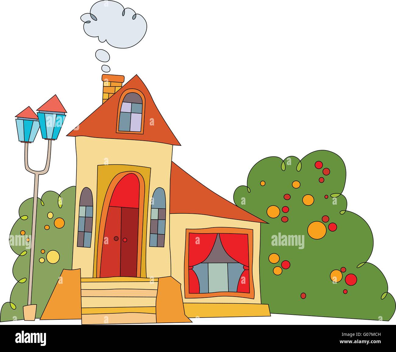 Cartoon house wood -Fotos und -Bildmaterial in hoher Auflösung – Alamy