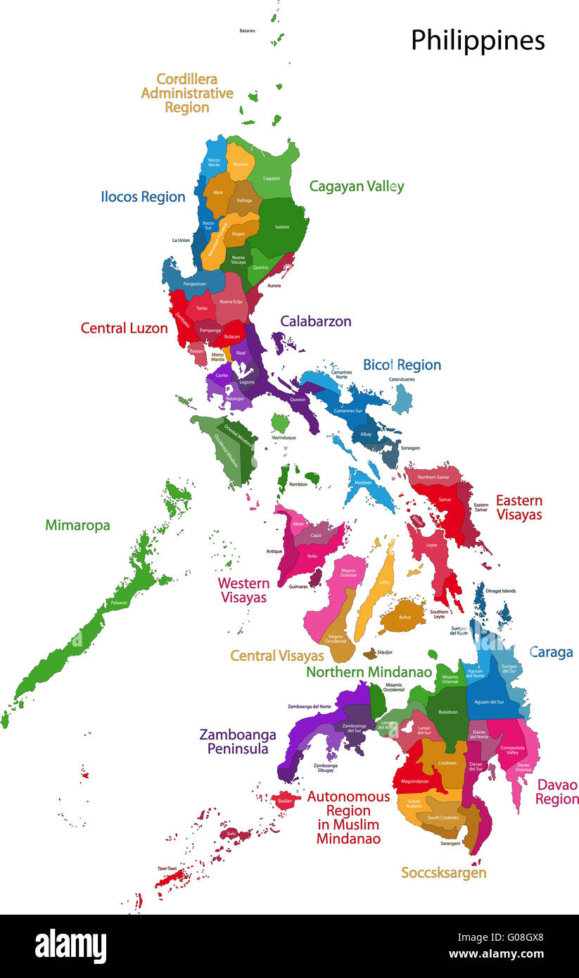 Philippines map -Fotos und -Bildmaterial in hoher Auflösung – Alamy