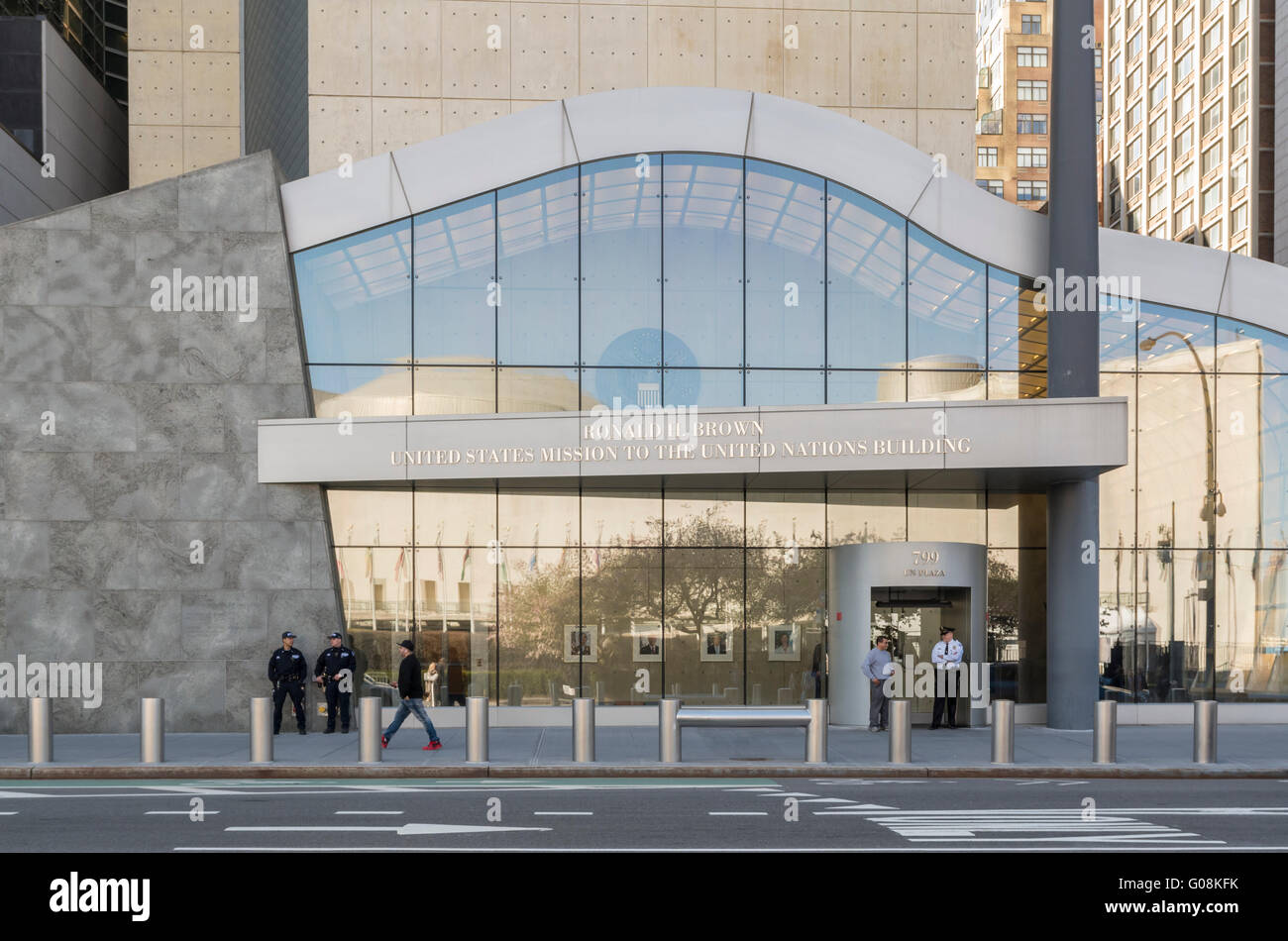 Die Ronald H Brown Gebäude für die Mission der Vereinigten Staaten bei den Vereinten Nationen in ...