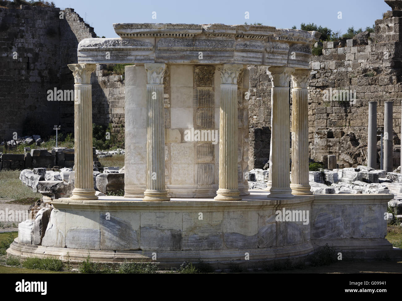Antiken Stadt Side Stockfotografie - Alamy