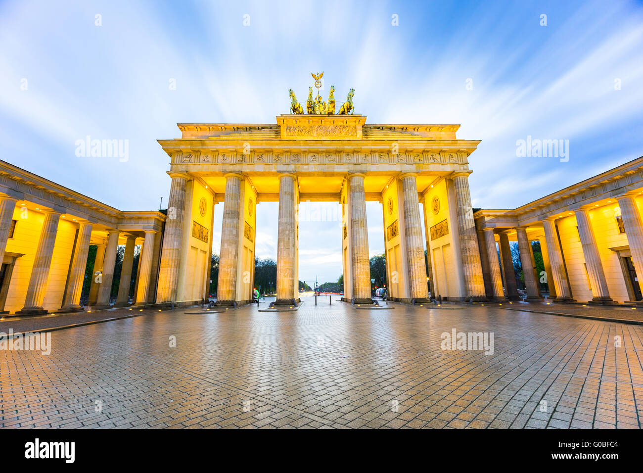 Brandenburger Tor (Brandenburger Tor) in Berlin-Deutschland in der ...