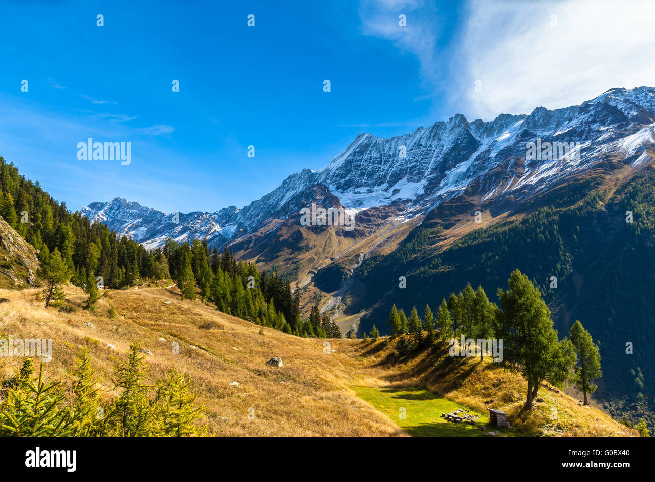 Die Wallis Alpen Stockfotos und -bilder Kaufen - Alamy