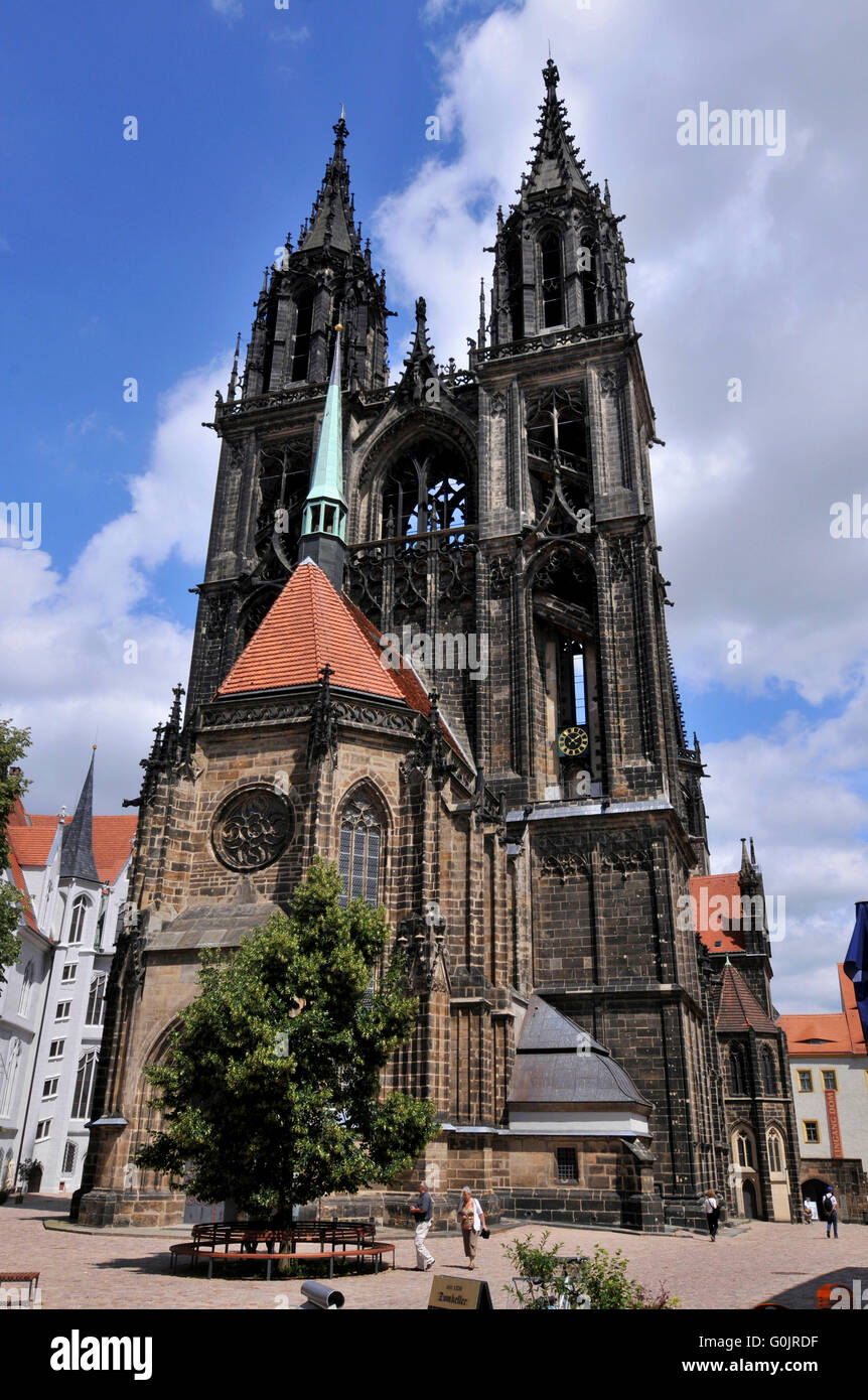 Meissner Dom, Dom, Domplatz, Altstadt, Meißen, Sachsen, Deutschland ...