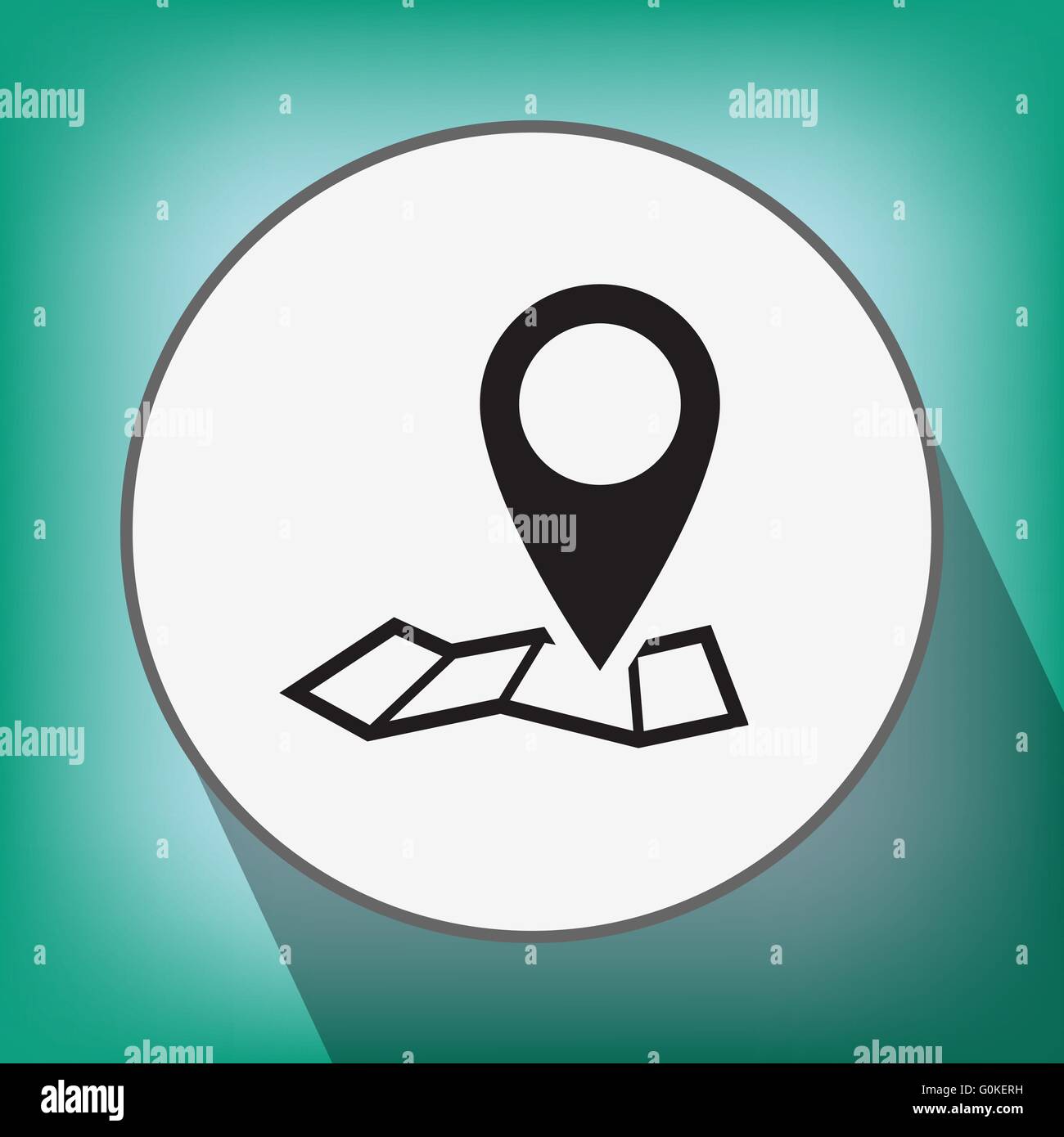 Karte Symbol Symbol Stock-Vektorgrafik - Alamy