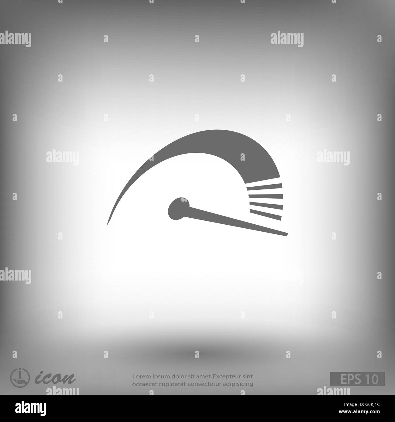 Piktogramm des Tachos Stock-Vektorgrafik - Alamy