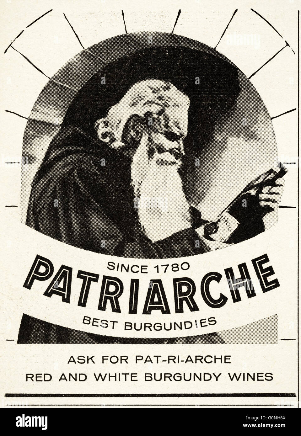 Wein werbung 60er jahre -Fotos und -Bildmaterial in hoher Auflösung – Alamy