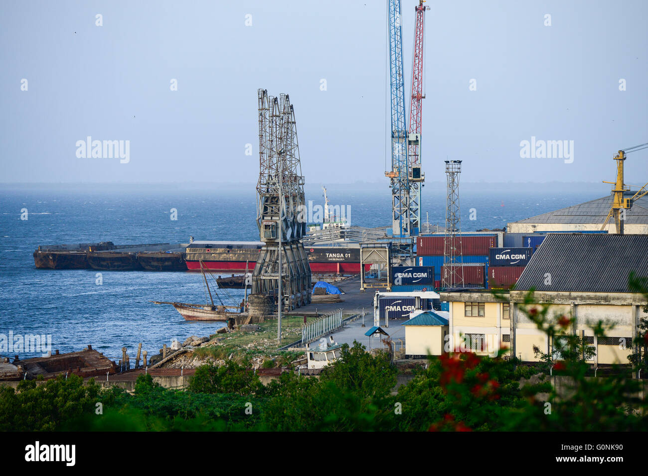 Tansania Tanga, Sea Port am Indischen Ozean Stockfotografie - Alamy