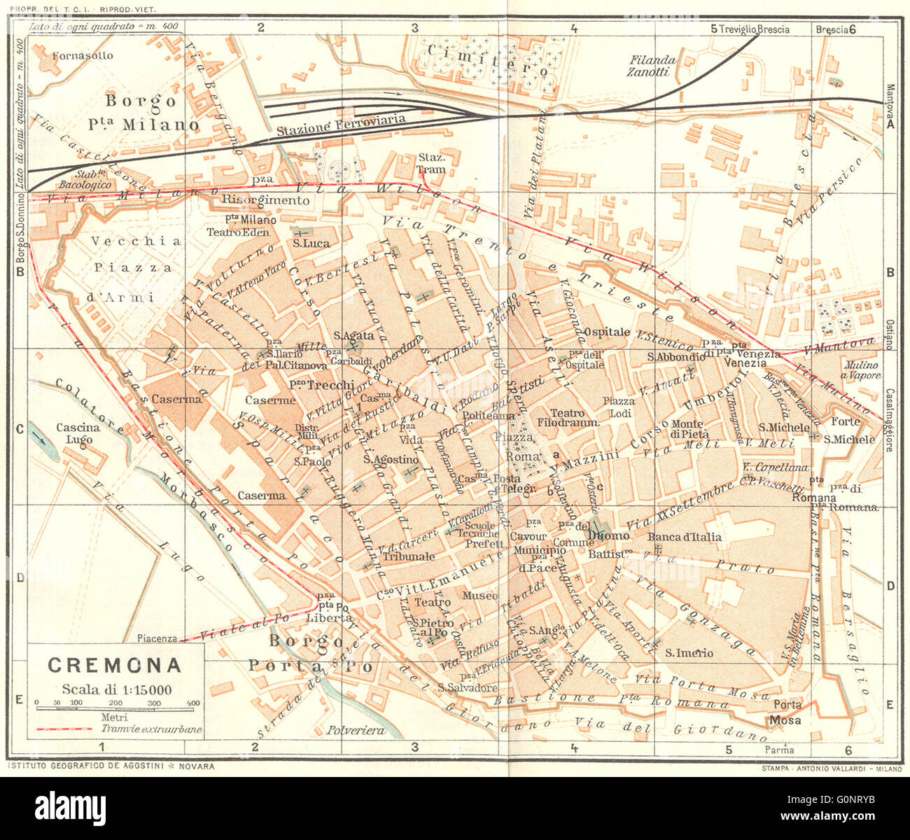 Map of cremona -Fotos und -Bildmaterial in hoher Auflösung – Alamy