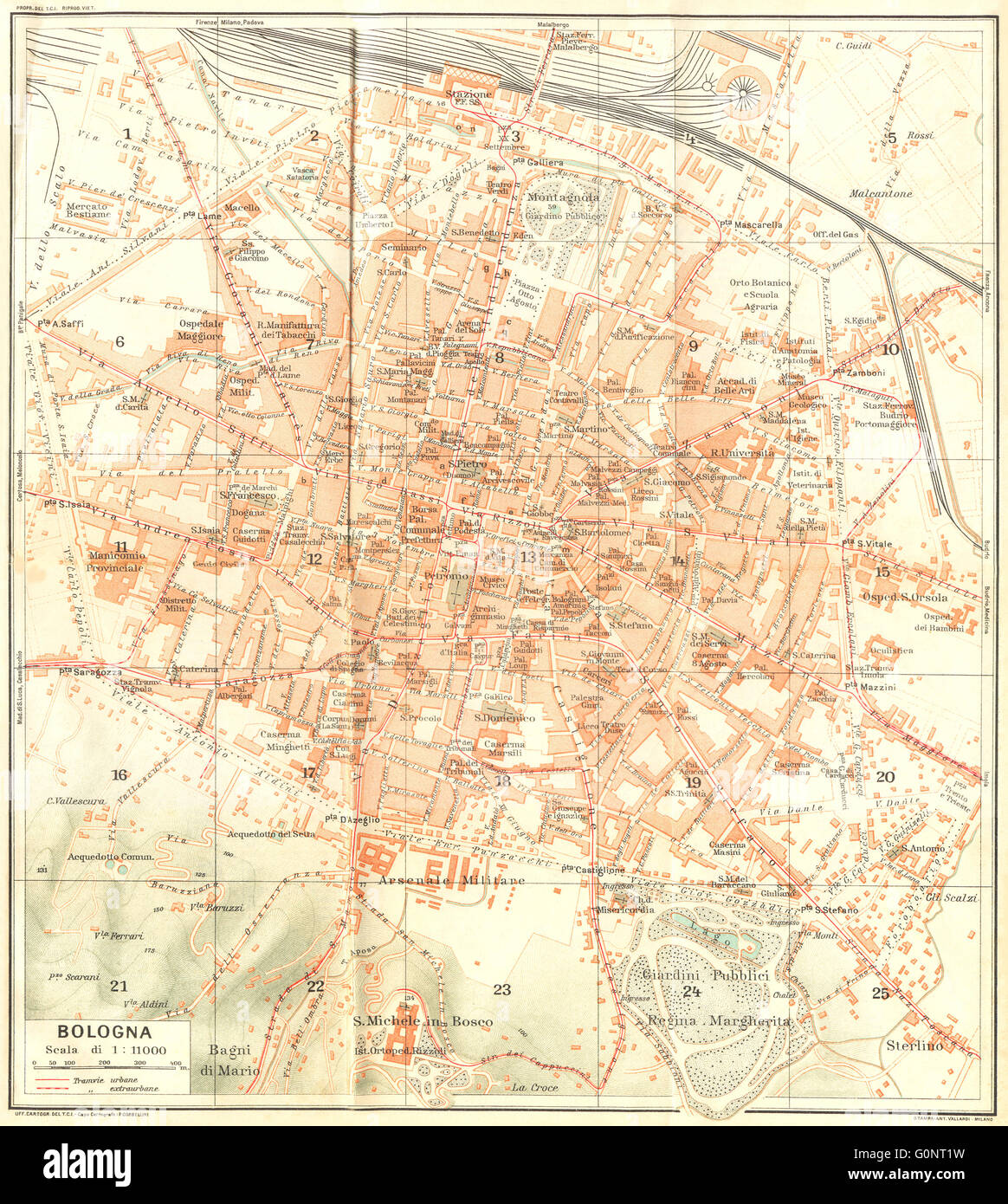 Bologna italy map -Fotos und -Bildmaterial in hoher Auflösung – Alamy