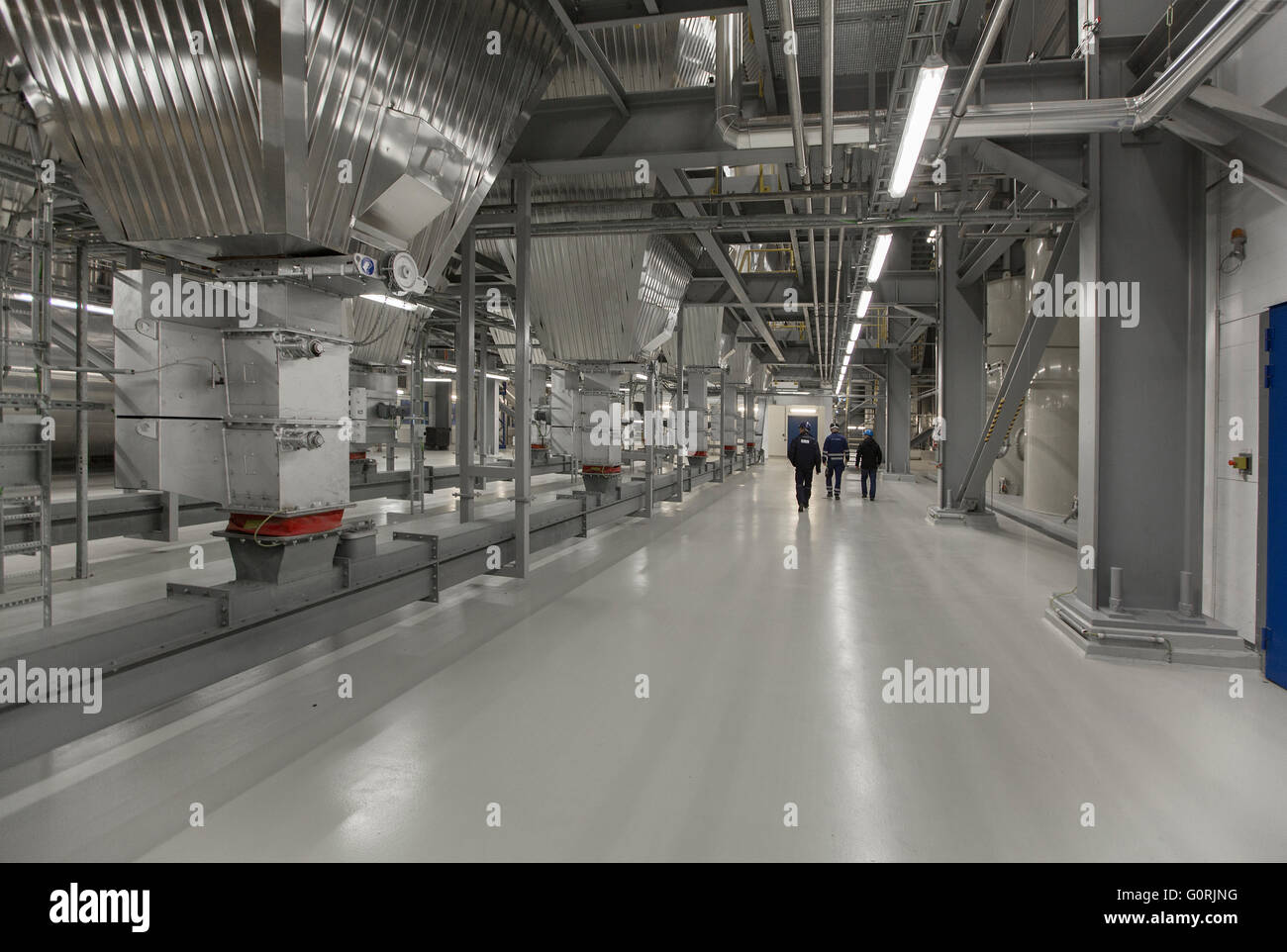Müllverbrennung Anlage, Roskilde, Kopenhagen. Das Interieur mit ...
