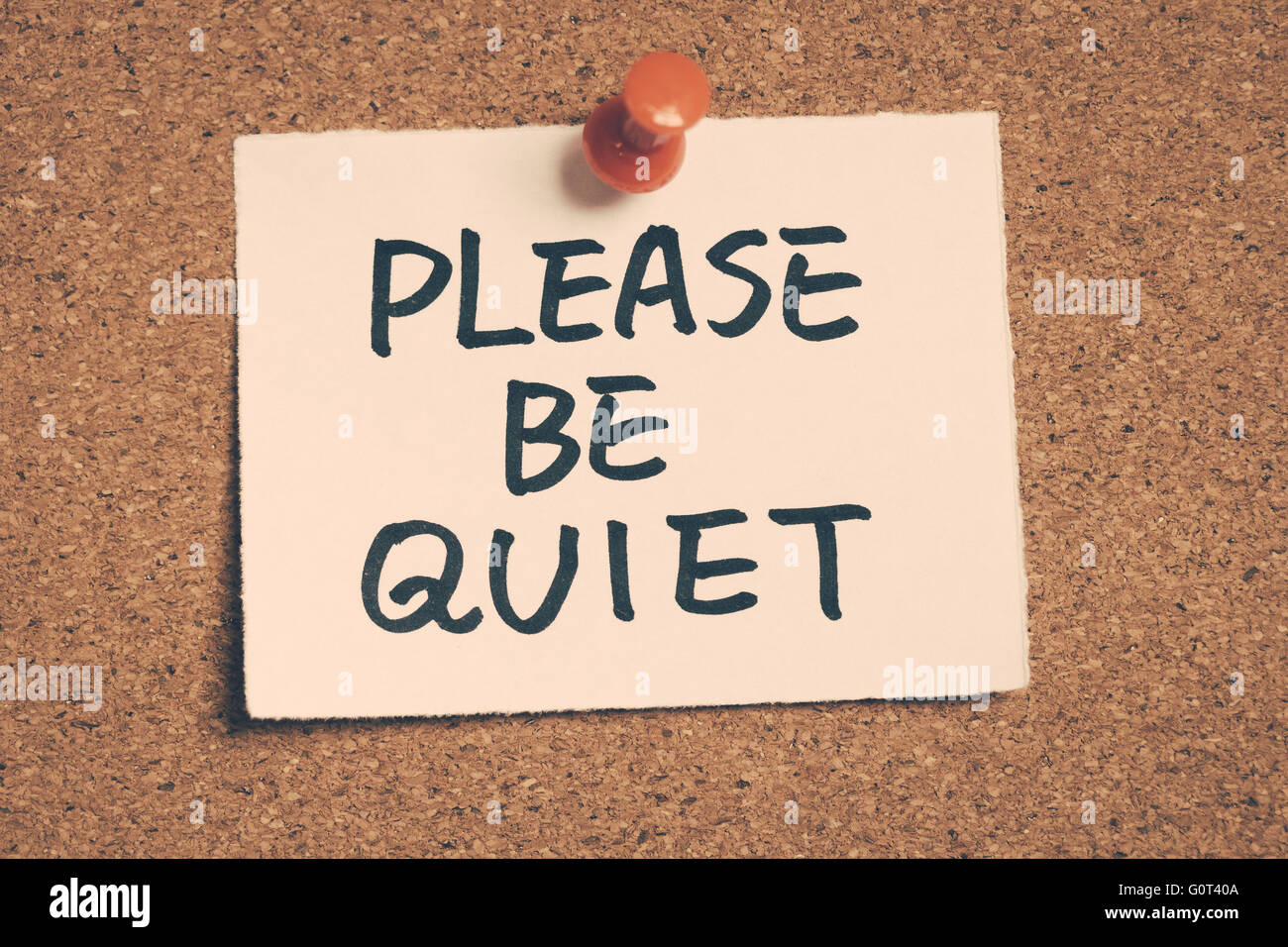 Quiet please sign -Fotos und -Bildmaterial in hoher Auflösung – Alamy