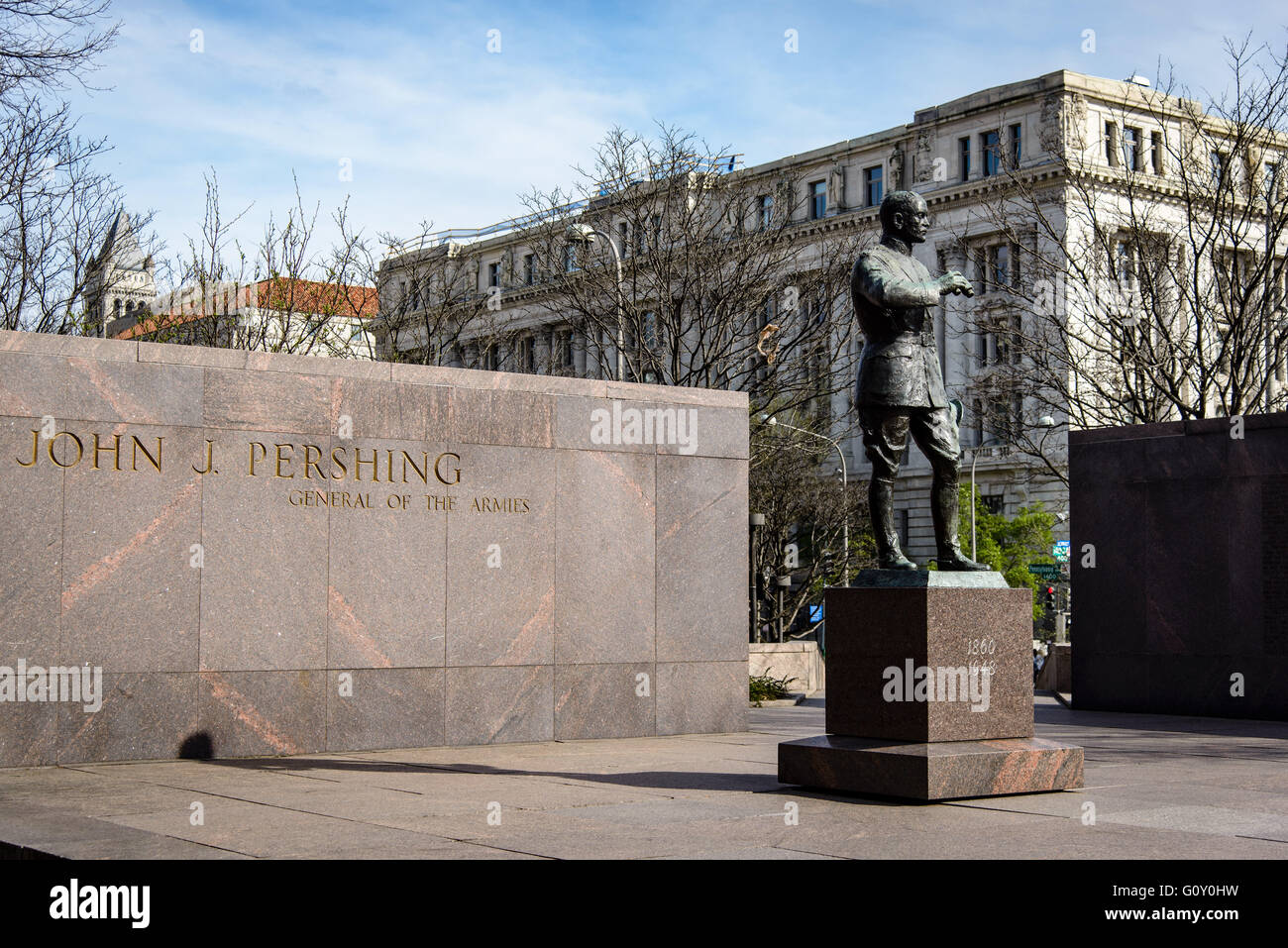 John J. Pershing General der Armeen, Pershing Park, 14th Street und ...