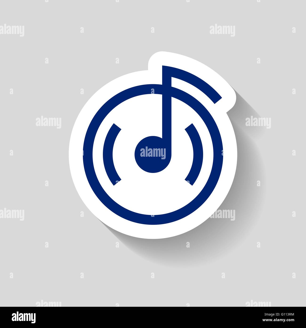 Piktogramm der Musiknote Stock-Vektorgrafik - Alamy