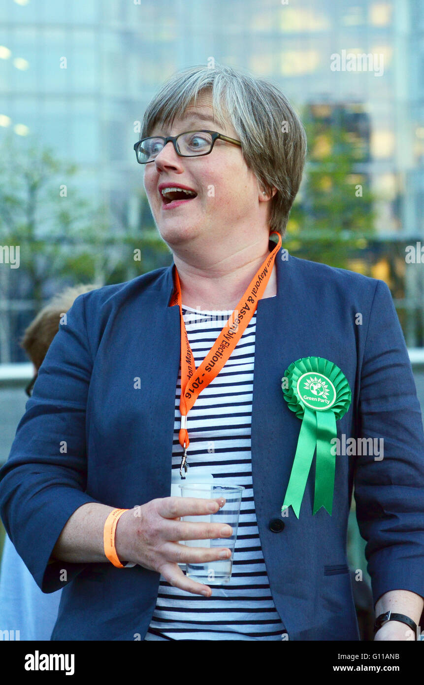London, UK, 6. Mai 2016, grüne Parteimitglieder einschließlich Führer ...