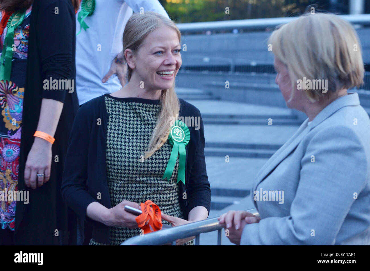 London, UK, 6. Mai 2016, grüne Parteimitglieder einschließlich Führer ...