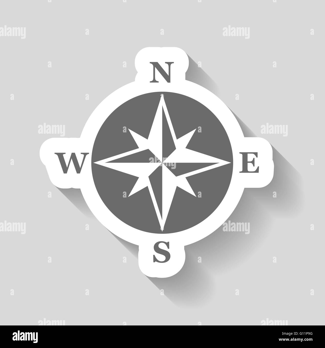 Piktogramm der Kompass Stock-Vektorgrafik - Alamy